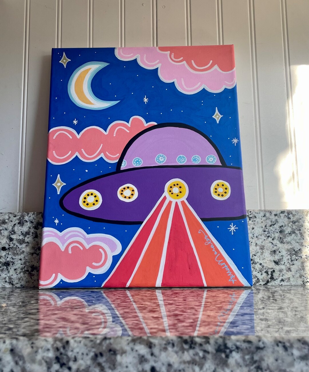 Spaceship Painting - Out of This World - Etsy