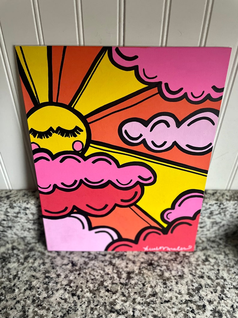 Little Miss Sunshine Painting - Etsy
