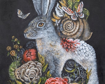 Whimsical Rabbit | Etsy