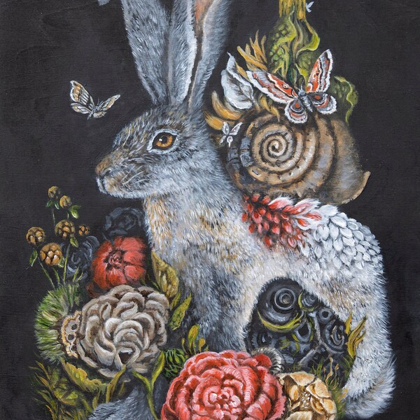 Whimsical Rabbit - Etsy