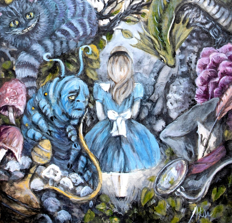 White Rabbit Fantasy Art Print- Whimsical Bunny Nursery Wall Art - Etsy