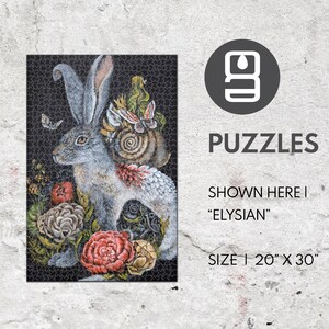 Bunny Rabbit Jigsaw Puzzle Steampunk Bunny Puzzle 1000 Piece - Etsy