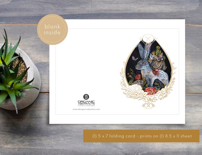 Printable Bunny Card Printable Birthday Card With Rabbit - Etsy