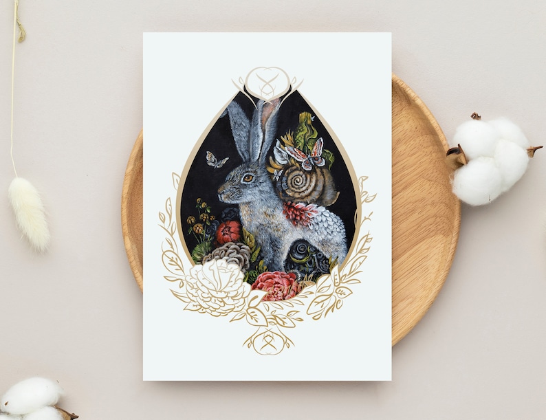 Printable Bunny Card Printable Birthday Card With Rabbit - Etsy