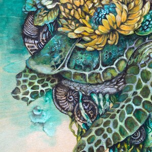 Fantasy Art Print Sea Turtle Art Ocean Artwork - Etsy