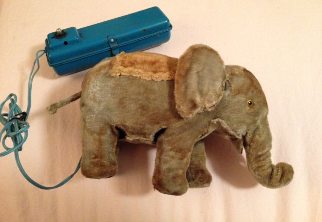 Vintage Antique Battery Operated Mechanical Circus Elephant Toy - Etsy