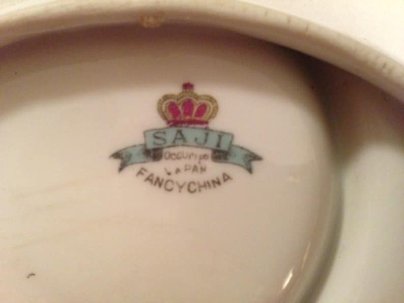 SAJI Occupied Japan Fancy China Violet Pattern Nut Candy Dish - Etsy
