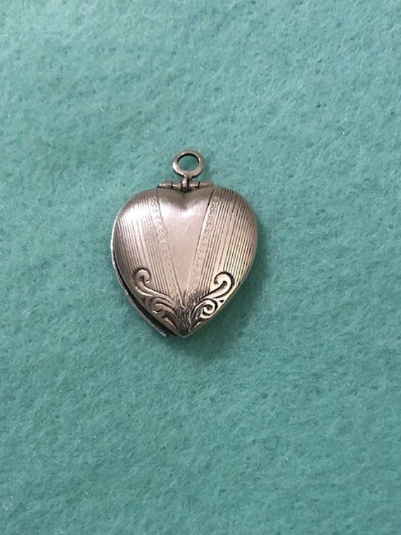 Vintage Antique 1930's Sterling Silver Locket Pendant - Etsy
