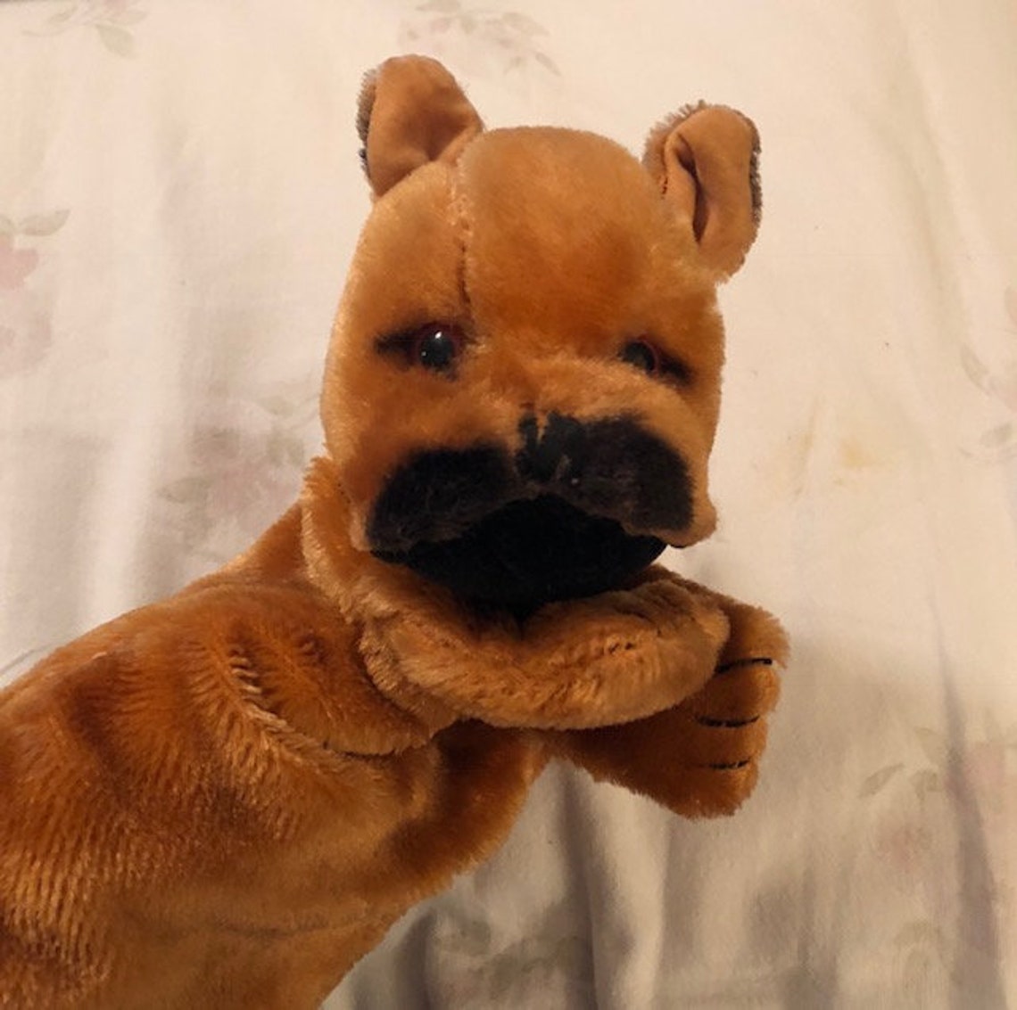 Vintage Steiff Brown Bulldog Hand Puppet - Etsy UK