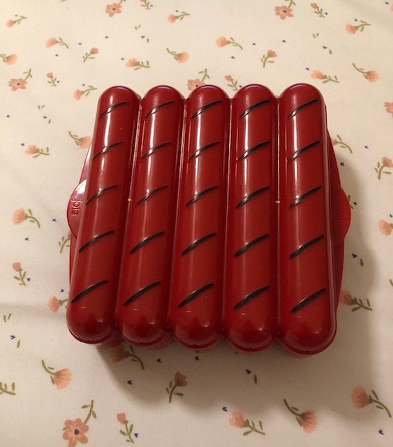 JOE Red Plastic Hot Dog Storage Container Holder | Etsy