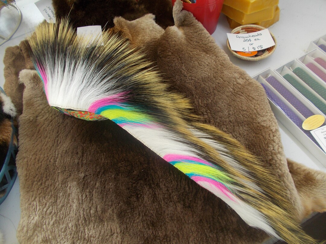 Dandy 17 in Porcupine Guard Hair Dance Roach Multi Yarn Base With Multi ...