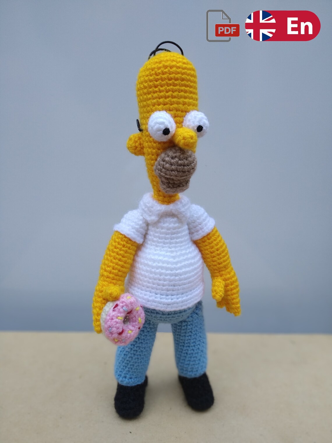 Homer Simpson the Simpsons Crochet Amigurumi Pattern - Etsy