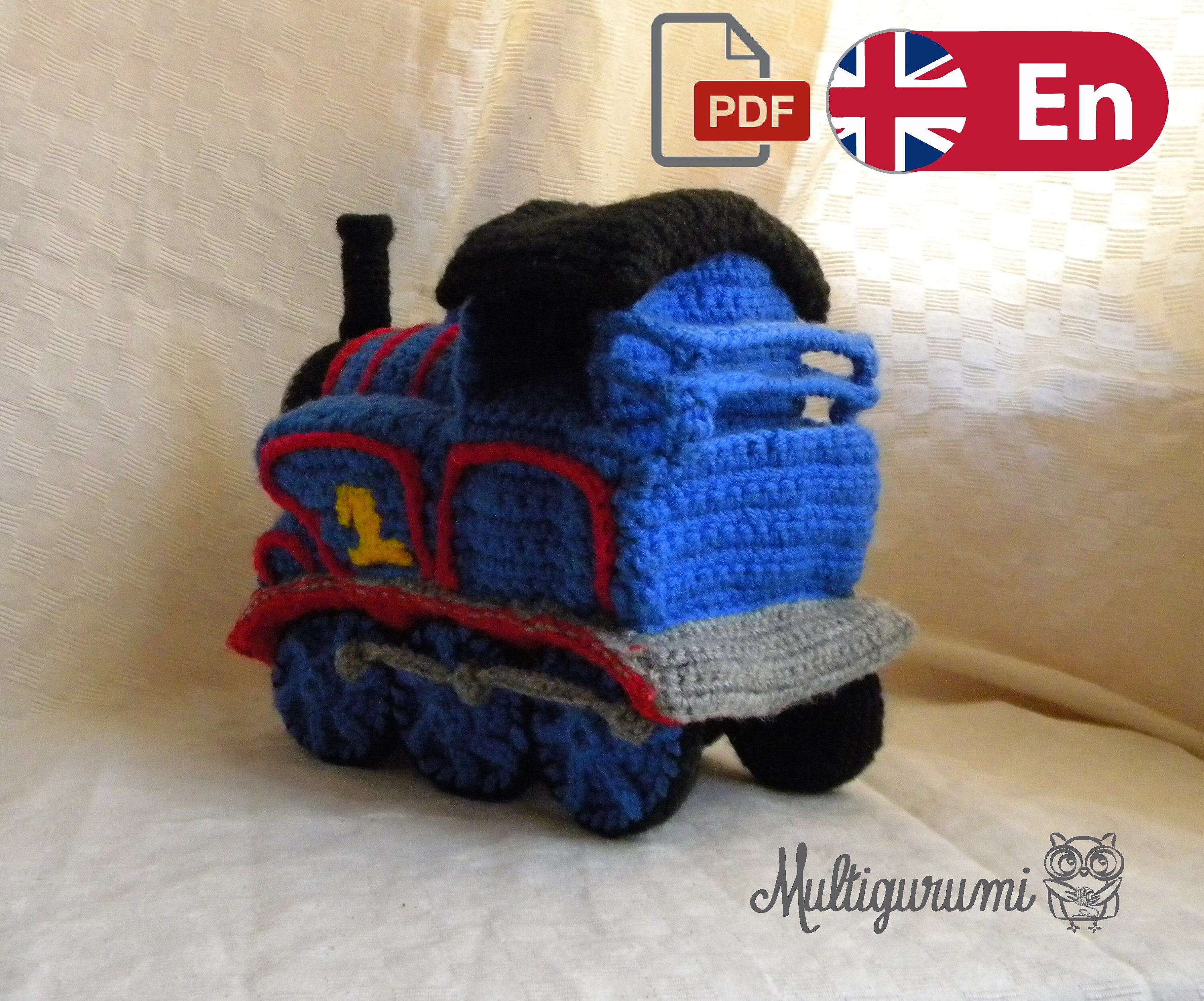 Thomas the Train Crochet Amigurumi Pattern English | Etsy