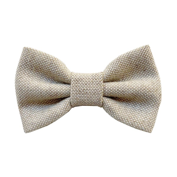 Beige Bow Tie - Etsy