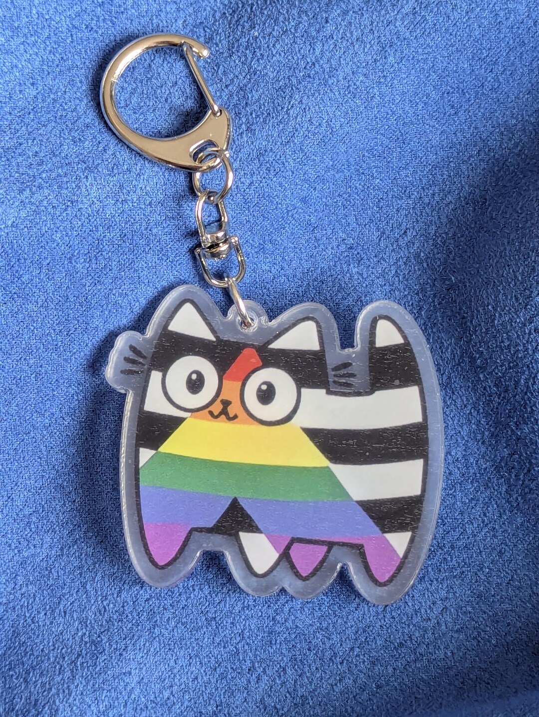 Inclusive “cat Pride” Keychain – LGBTQIA+ Ally – Design Pride & Trans ...