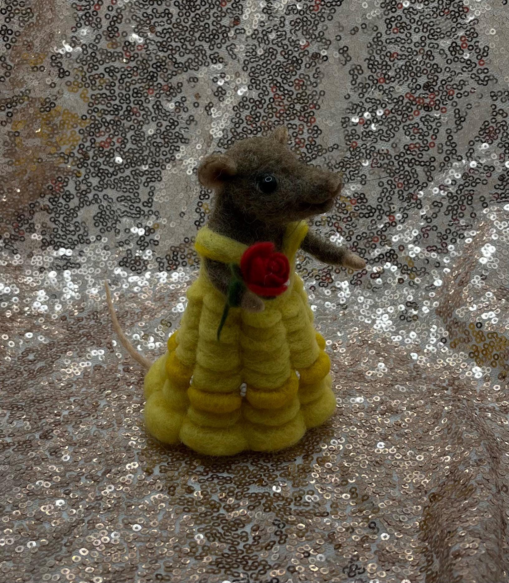 Needle Felted Princess Mouse - Etsy