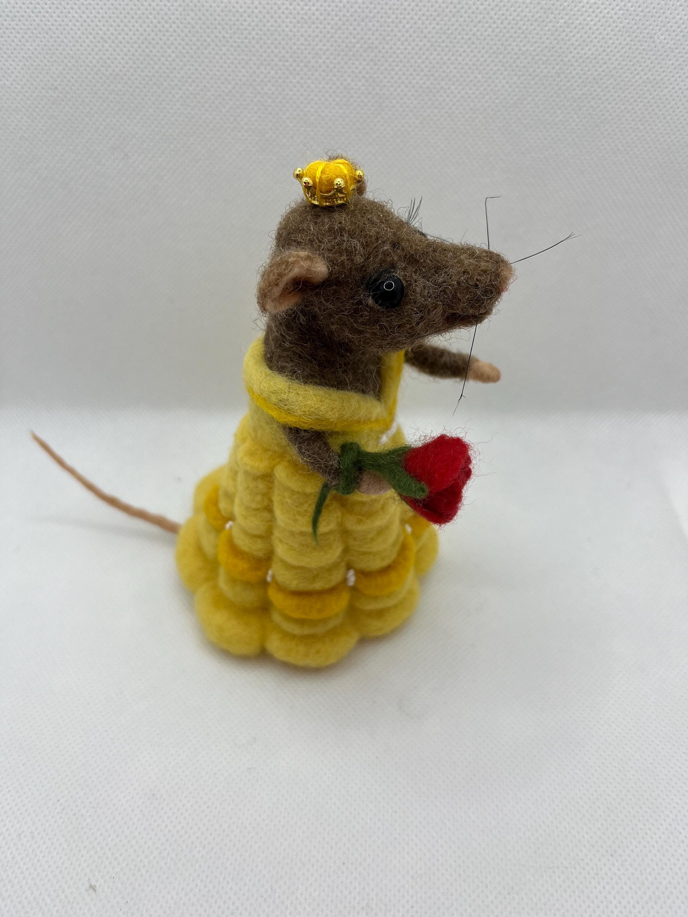 Needle Felted Princess Mouse - Etsy