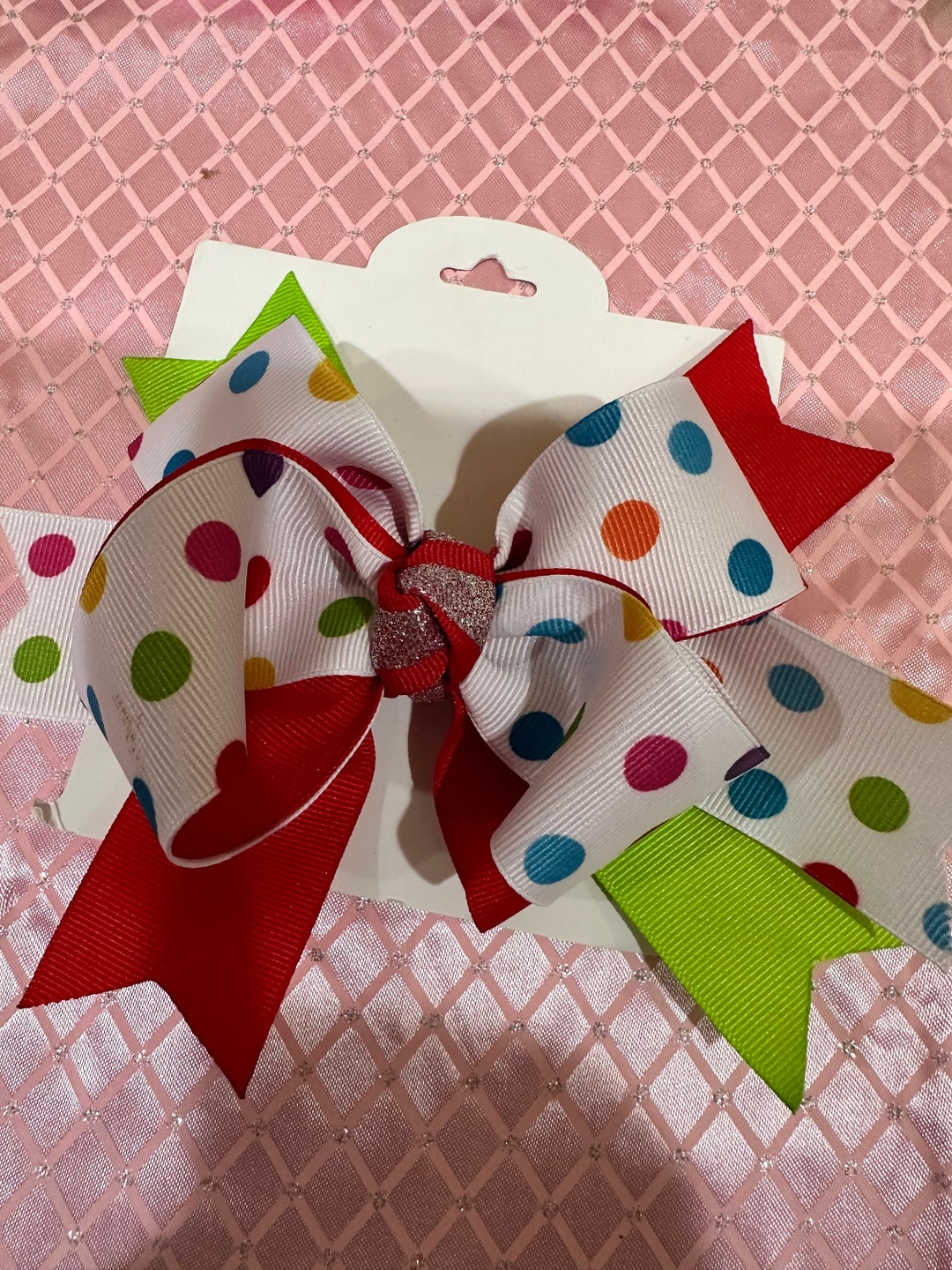 Super Fun Vibrant Color Spike Bow - Etsy