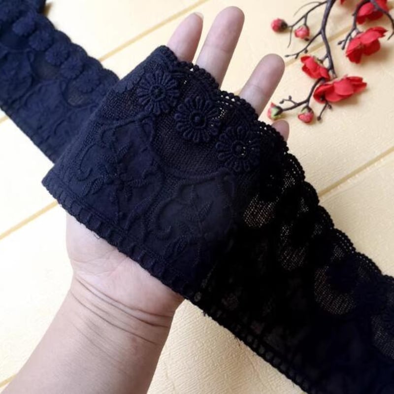 Velvet Floral Lace Trim - Etsy