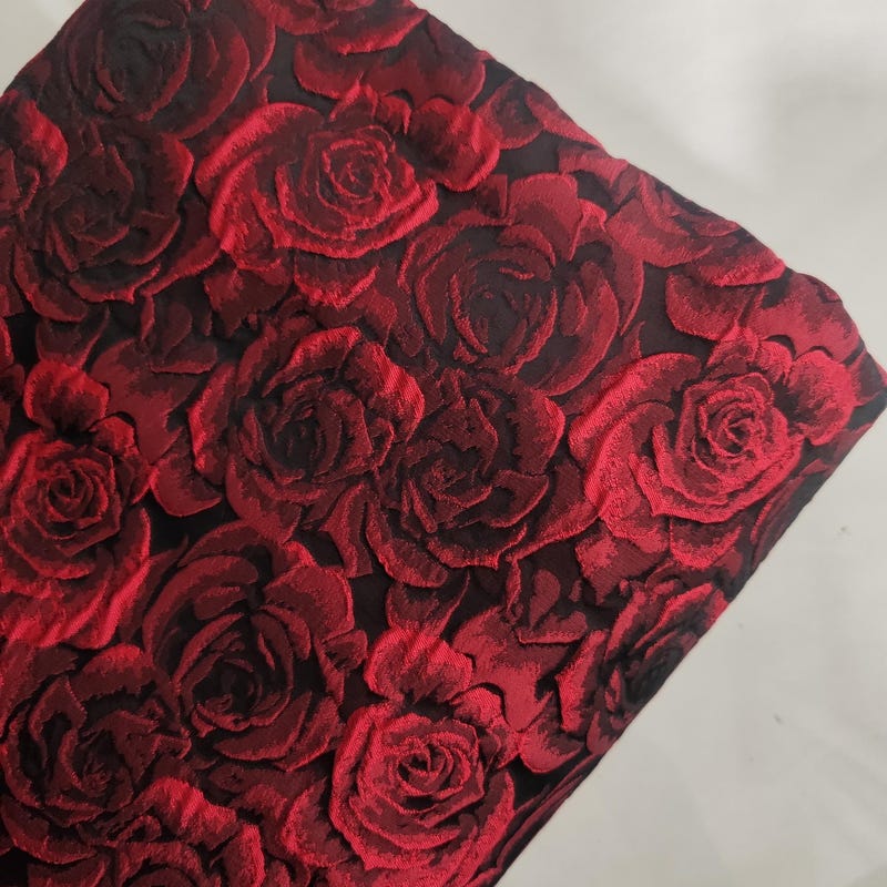 3d Rose Silk Fabric - Etsy