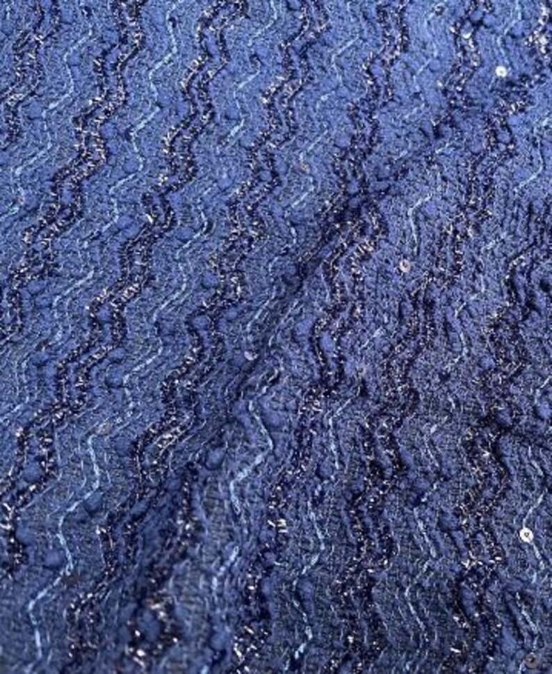 2 Color Wine Red/ Blue Fabric, Vertical Striped Fabric, Sequined Bright ...