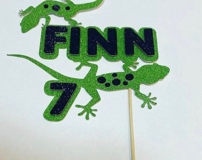 Chameleon Cake Topper - Etsy Australia