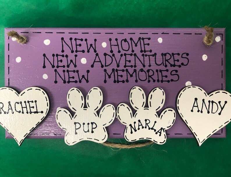 Personalised New Home Gift Family Wall Plaque House - Etsy