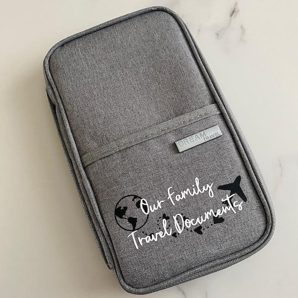 Family Travel Wallet - Etsy UK