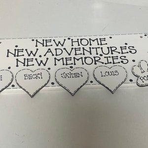 Personalised New Home Gift, Family, Wall Plaque, House Warming,gifts ...