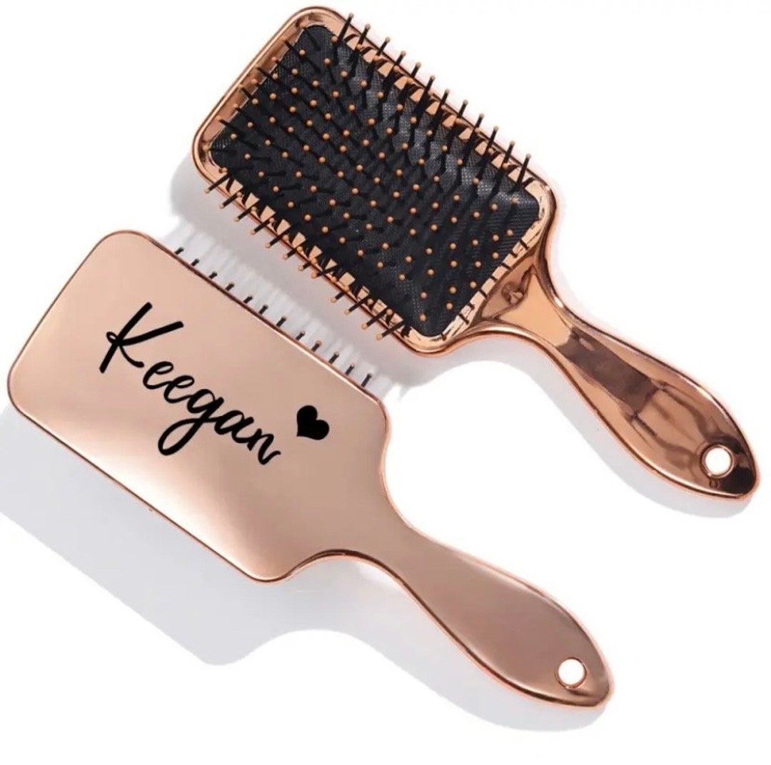Paddle Hair Brush With Personalisation for Bridesmaid Gift,rose Gold ...