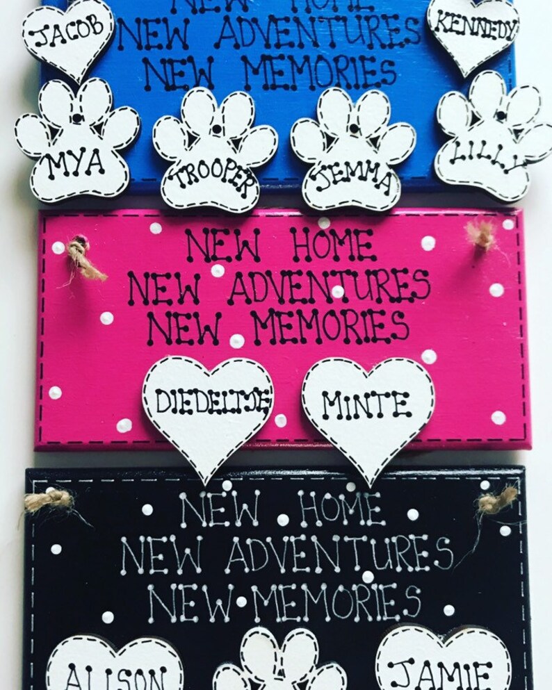 Personalised New Home Gift Family Wall Plaque House | Etsy