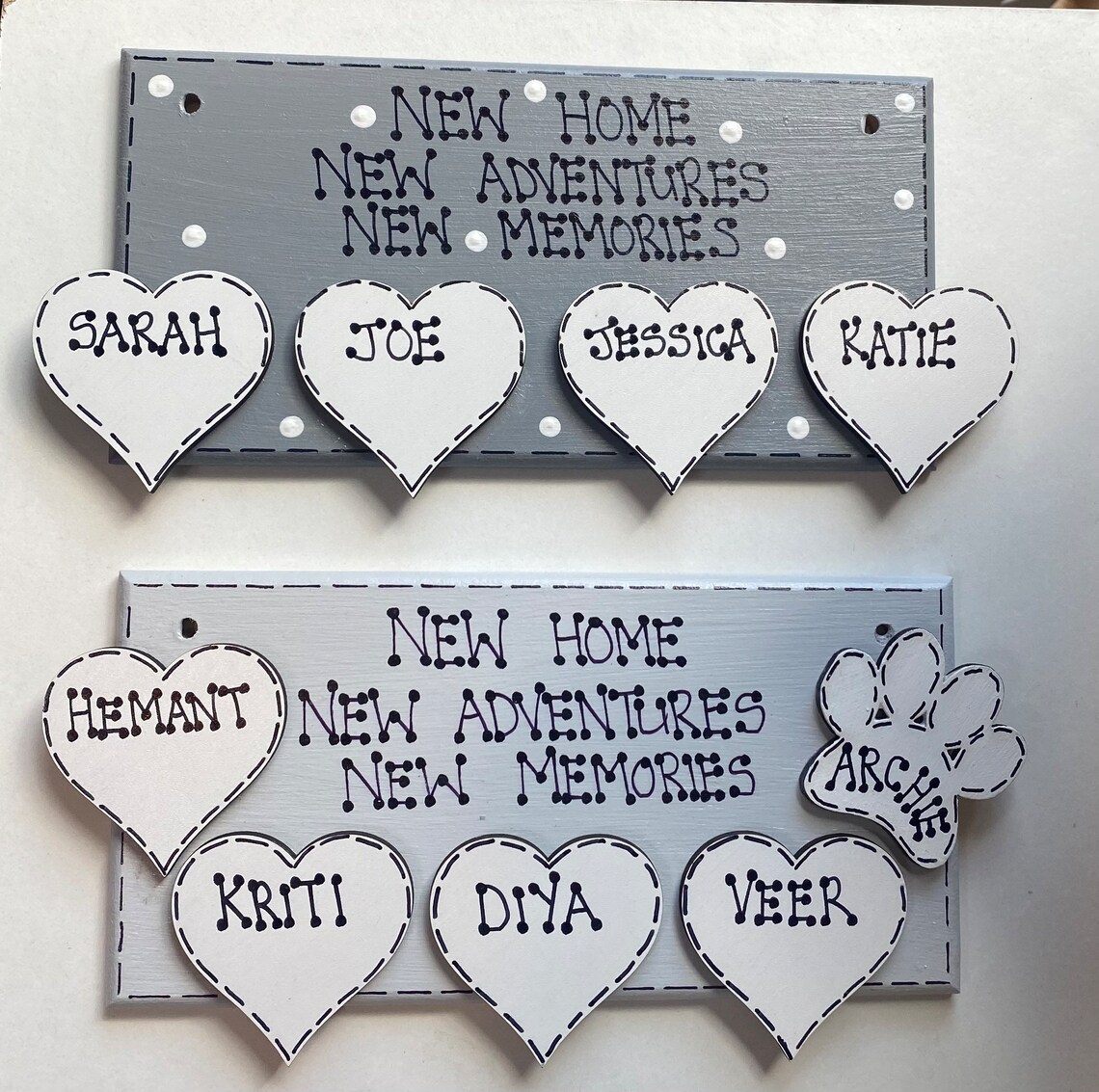 Personalised New Home Gift Family Wall Plaque House - Etsy