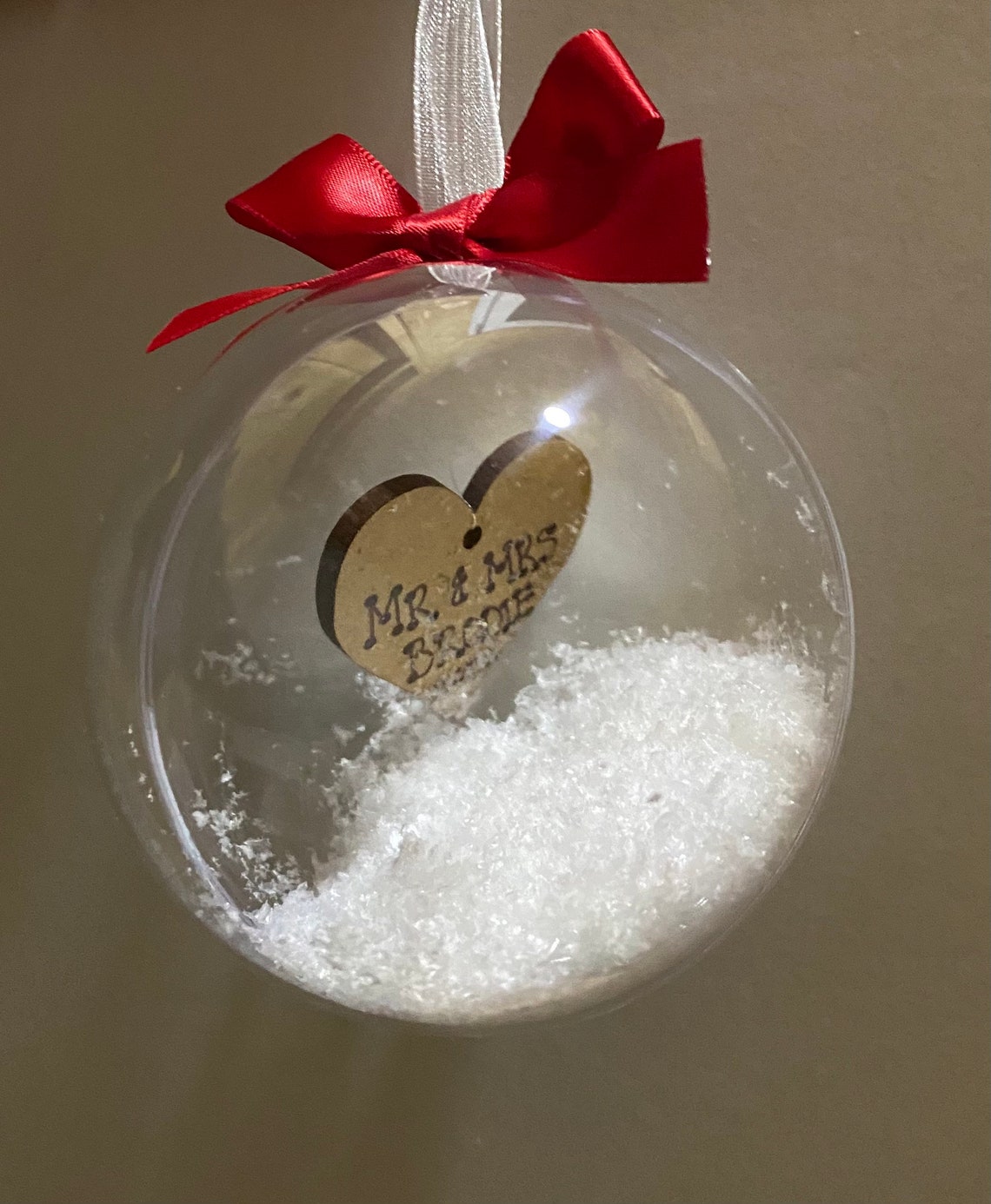 Personalised Bauble Gift Snowrememberance Baublechristmas - Etsy UK