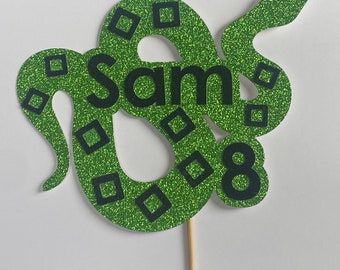 Snake Cupcake Toppers, Snake Toppers, Python Cupcake Toppers, Python ...