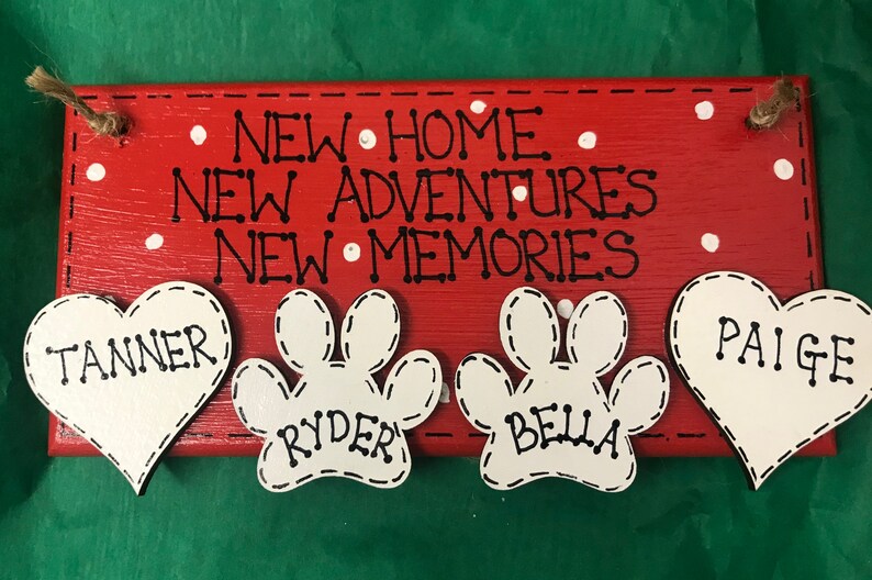 Personalised New Home Gift Family Wall Plaque House | Etsy UK