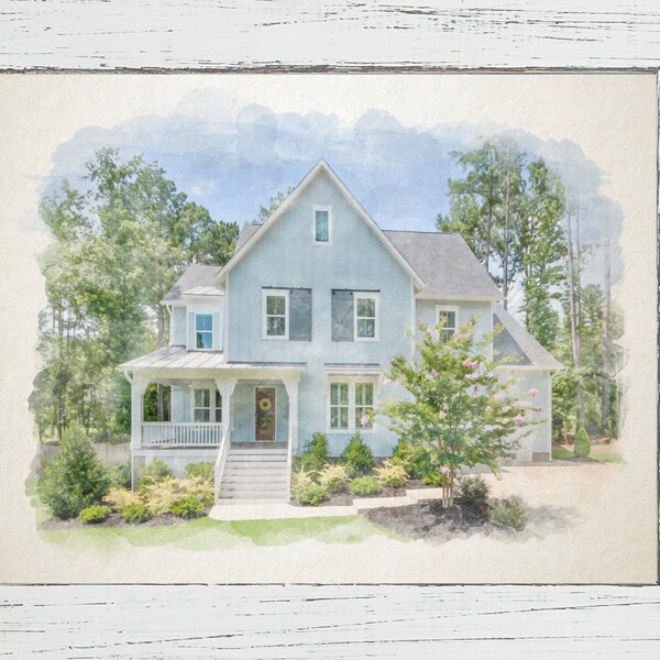 Custom House Drawing - Etsy