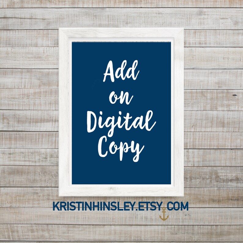 Add on Digital Copy of Your Custom Portrait - Etsy