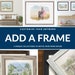 Add a Frame - Frame Add-on - Photo Frame Personalized Housewarming Gift ...