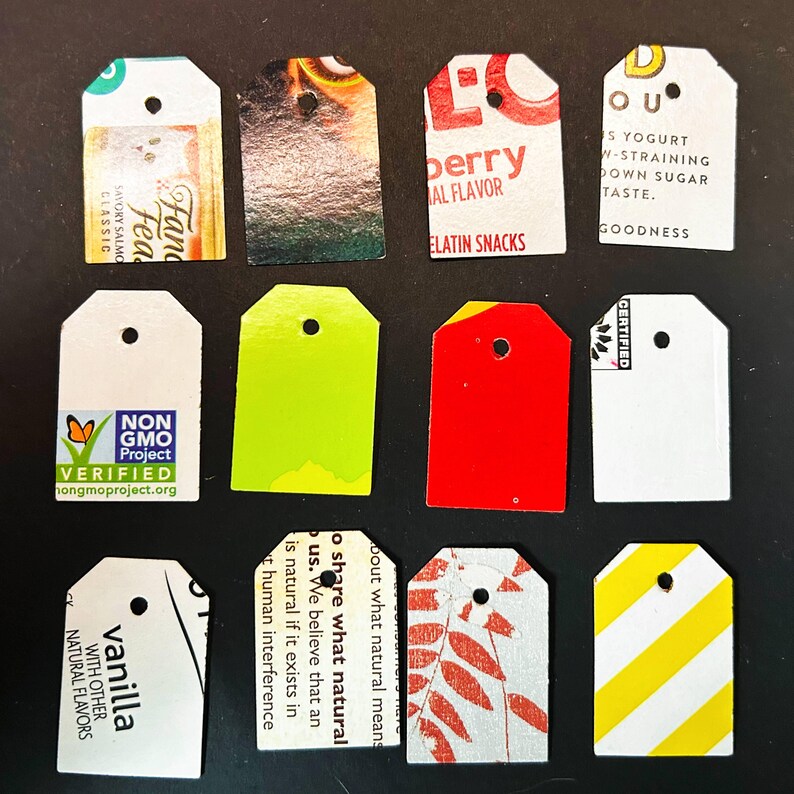 Upcycled Cardboard Tags: Junk Journals, Gifts, Garage Sales (20-pack, 1 ...