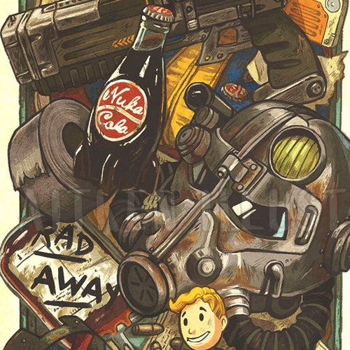 Wasteland Cache 11x17 Fallout Art Print Poster - Etsy