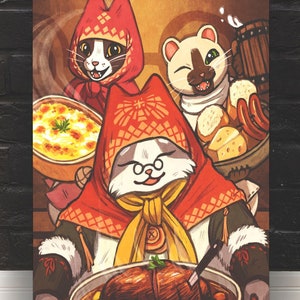 Grammeowster Chef - 11"x17" Print - Monster Hunter World Iceborne ...