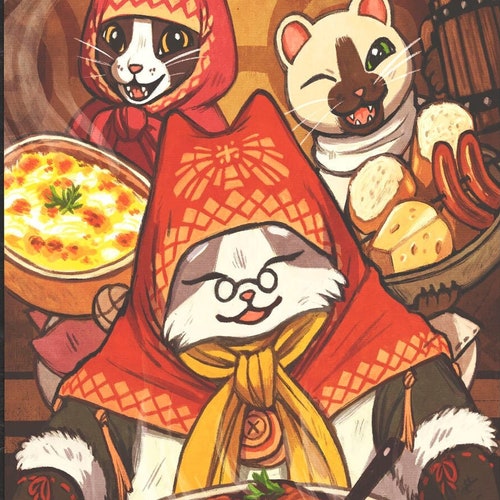 Grammeowster Chef 11x17 Print Monster Hunter - Etsy