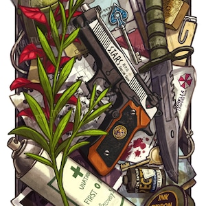 RPD Item Box - 11x17" Resident Evil Art Print Poster - Etsy