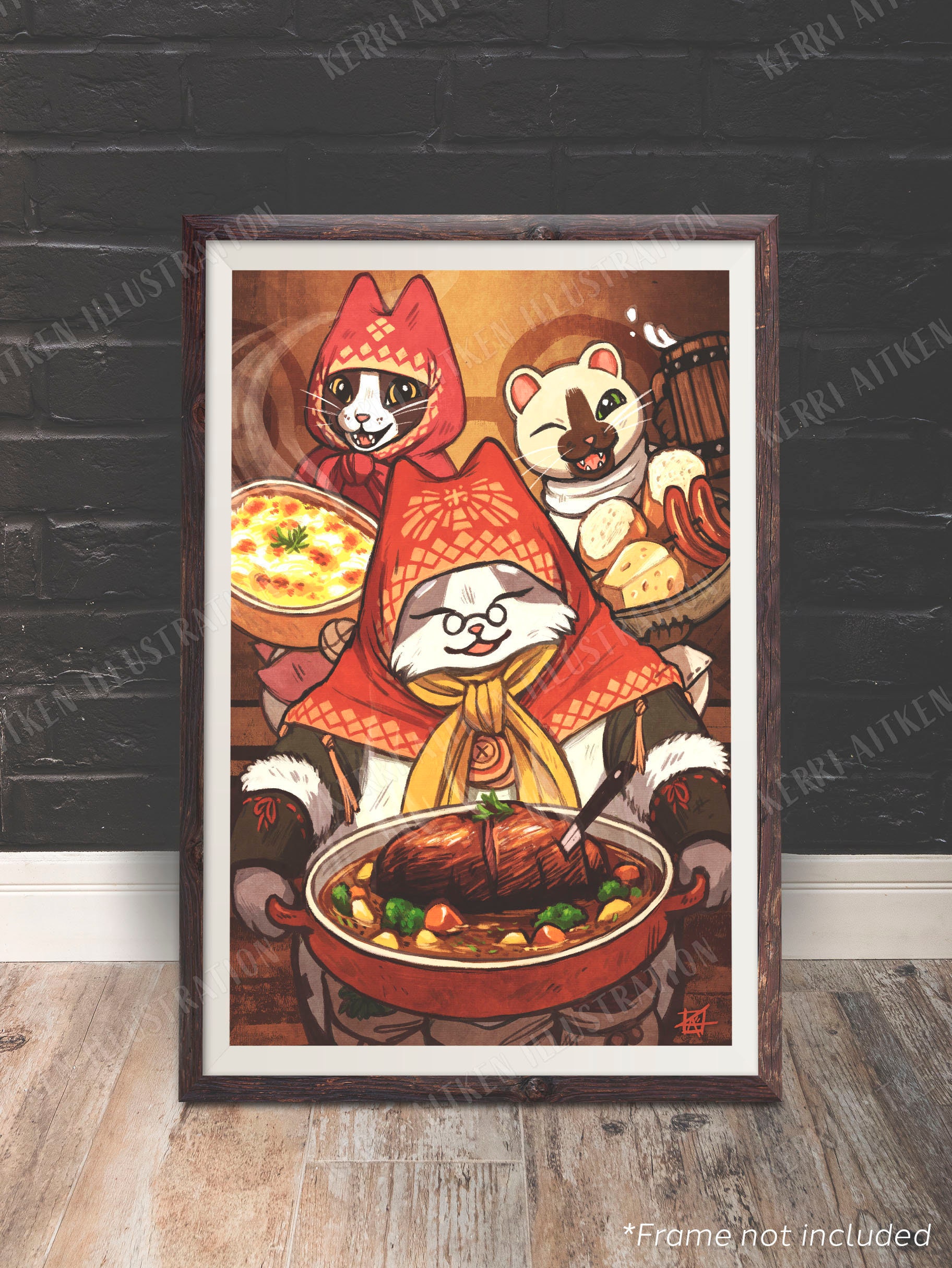 Grammeowster Chef 11x17 Print Monster Hunter - Etsy Canada