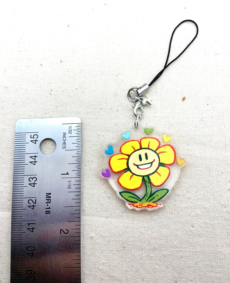 Undertale Flowey 1.5 Doubled Sided Acrylic Charm | Etsy