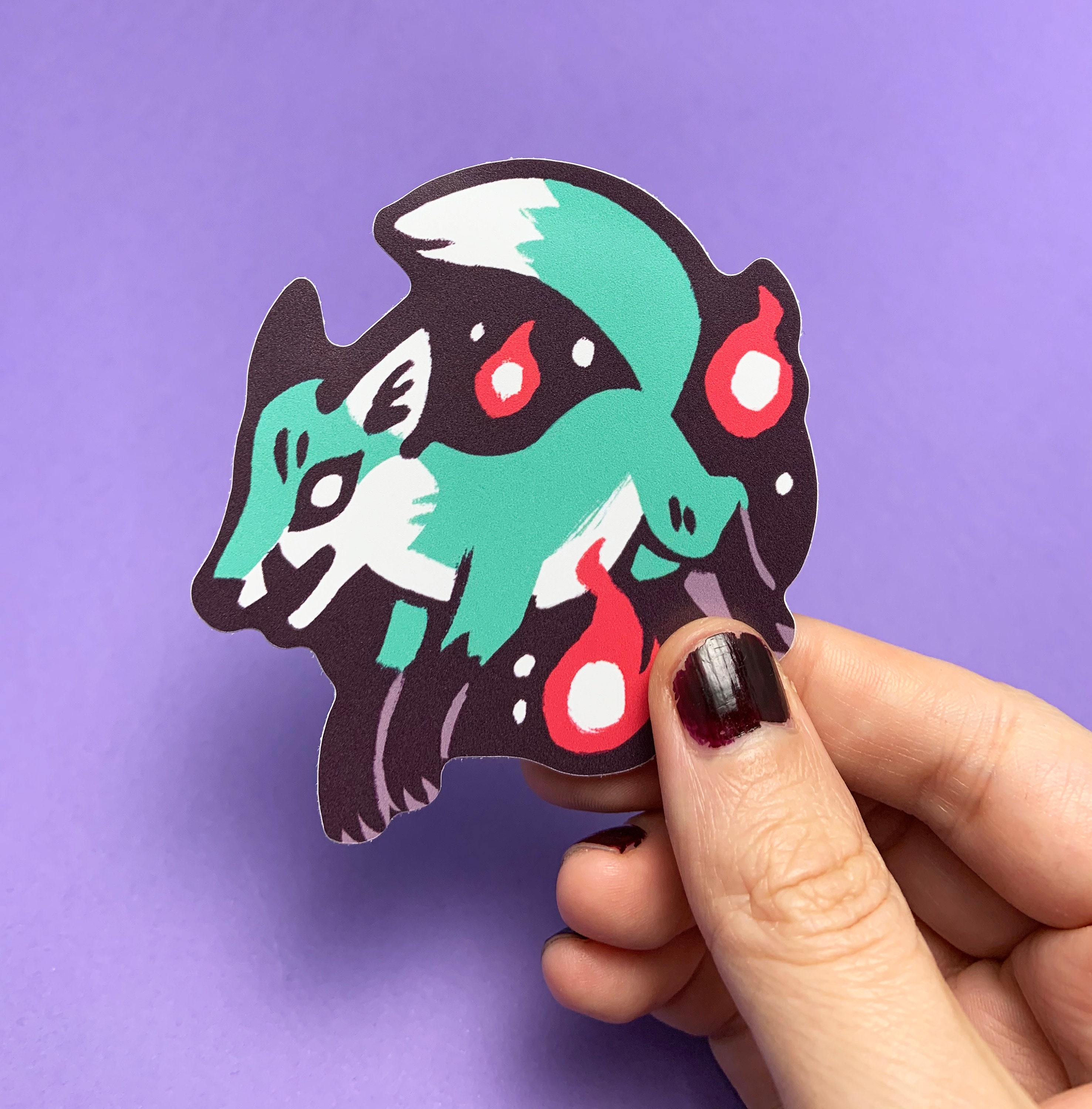 Spectral Fox Vinyl Sticker Iridescent or Matte | Etsy