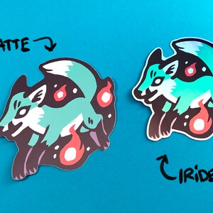 Spectral Fox Vinyl Sticker - Iridescent or Matte - Etsy