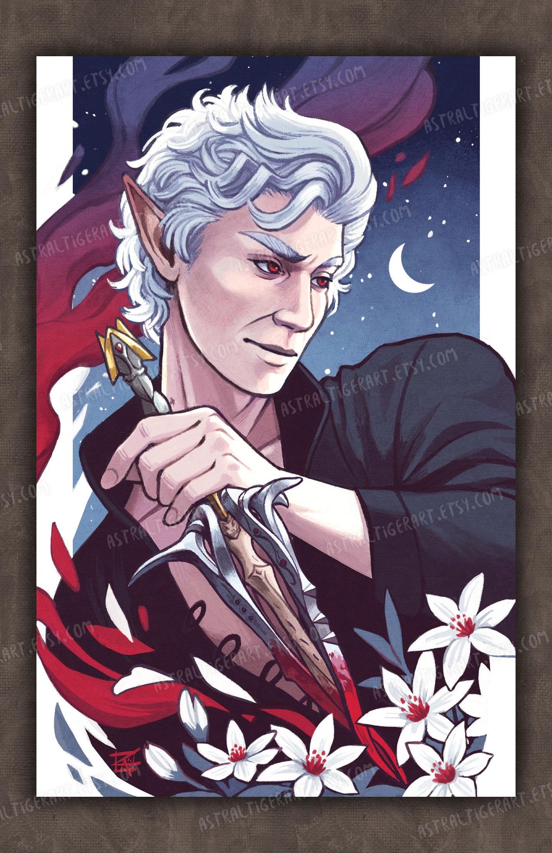 Astarion Print / Poster - Baldur’s Gate 3 Fan Art - Etsy