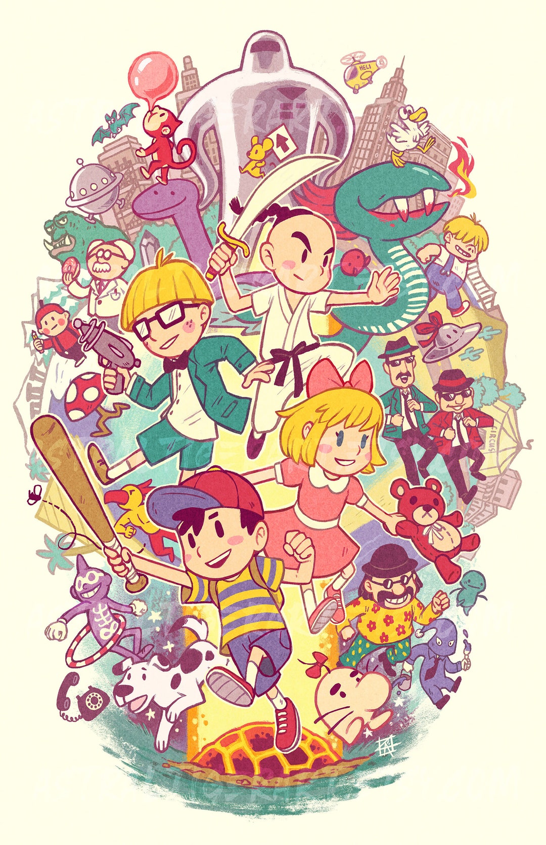 Earthbound 11x17 Fan Art Poster Print - Etsy
