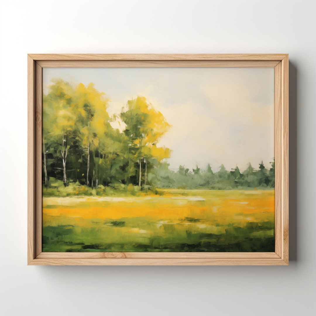 Impressionist Landscape Painting, Printable Impressionism Wall Art ...